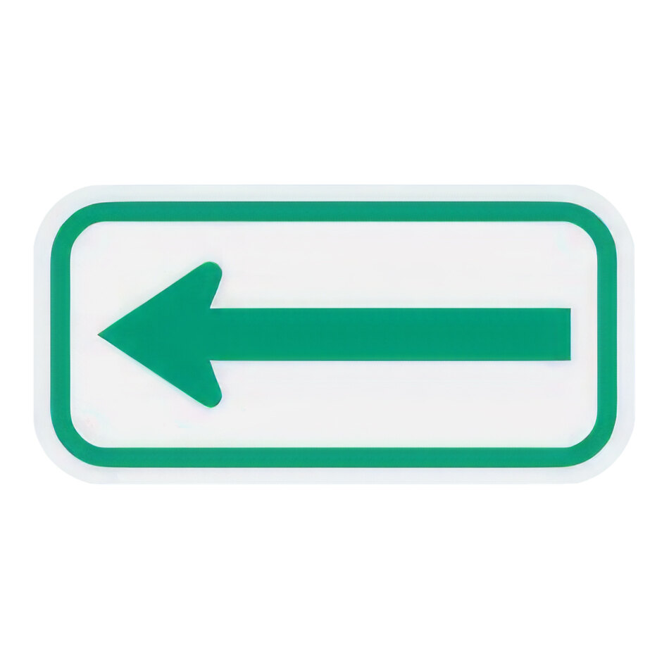 Lavex 12" x 6" White High-Intensity Prismatic Reflective Aluminum ...