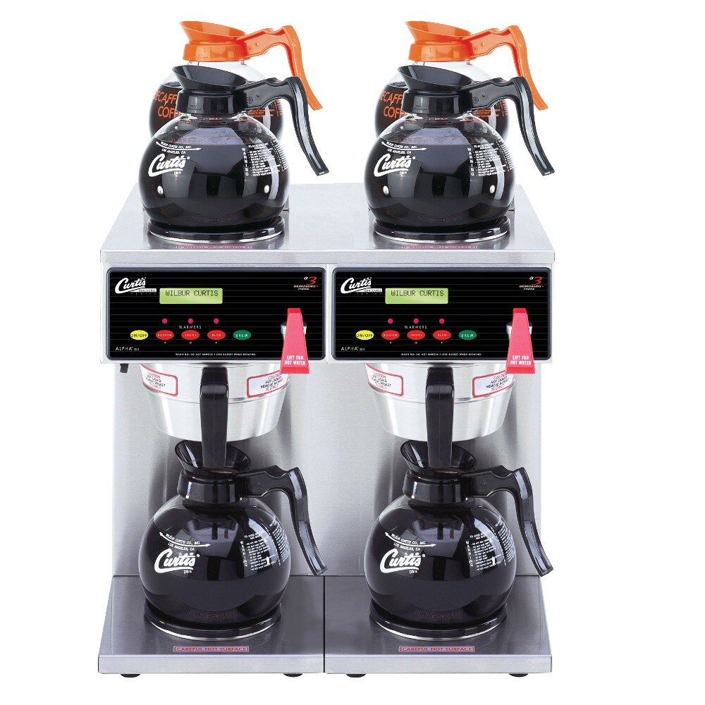 Curtis ALP6GTN63A000 12 Cup Twin Coffee Brewer with 4 Upper and 2 Lower ...