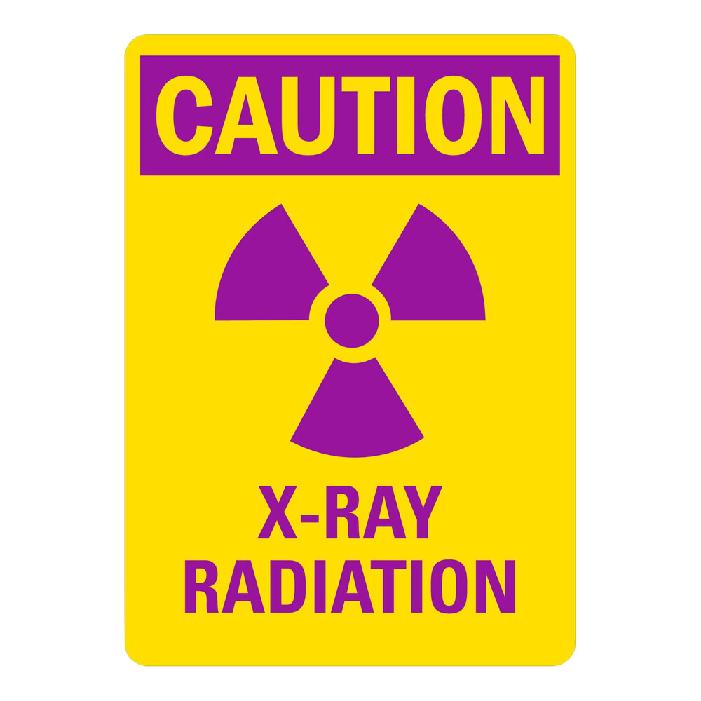 Lavex 14" x 10" Non-Reflective Plastic "Caution / X-Ray Radiation ...