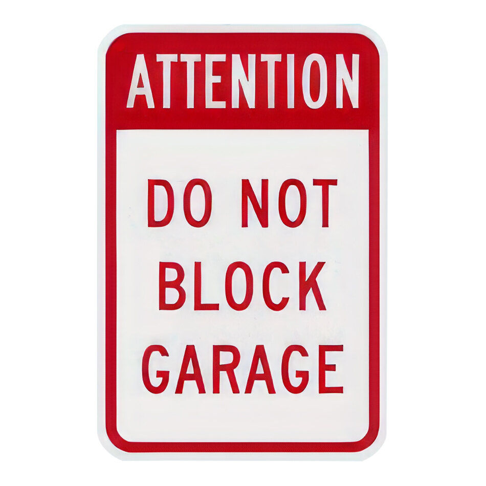 Lavex 18" x 12" High-Intensity Prismatic Reflective Aluminum "Attention ...