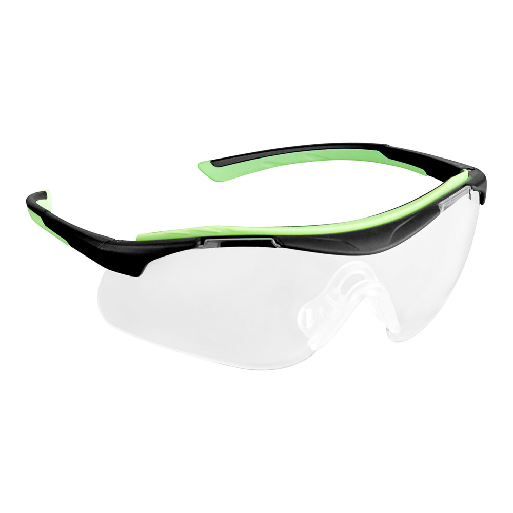 3M Scratch-Resistant Anti-Fog Safety Glasses with Brow Guard, Black ...