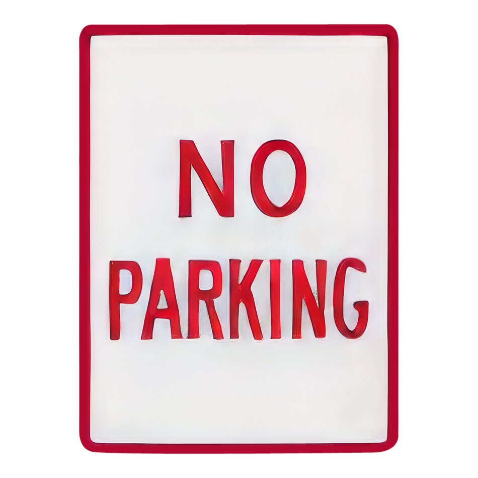 Lavex 24" x 18" Engineer-Grade Reflective Aluminum "No Parking" Safety ...