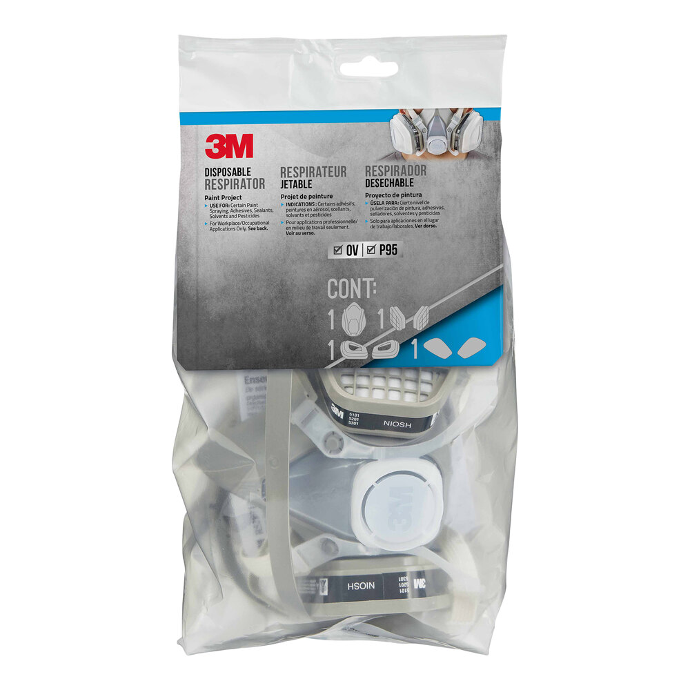 3M Disposable Solvent and Chemical Respirator 70006986445