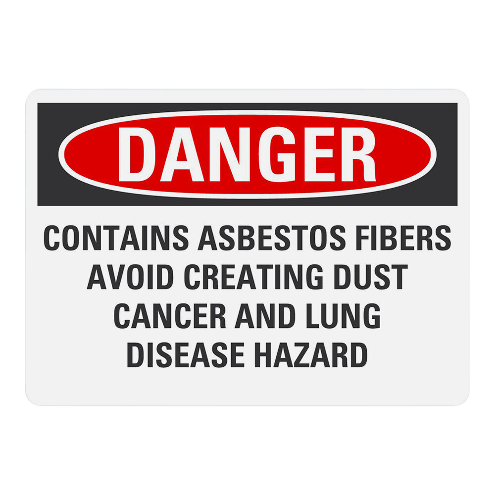 Lavex 7" x 5" Engineer-Grade Reflective Adhesive Vinyl "Danger ...