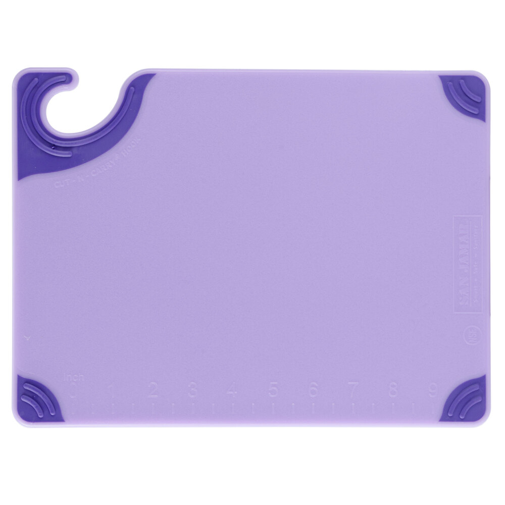San Jamar CBG912PR Saf-T-Zone™ 12" x 9" x 3/8" Purple Allergen-Free ...