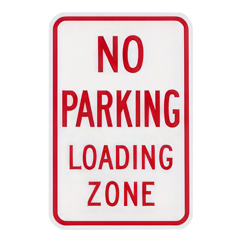 Lavex 18" x 12" Engineer-Grade Reflective Aluminum "No Parking ...