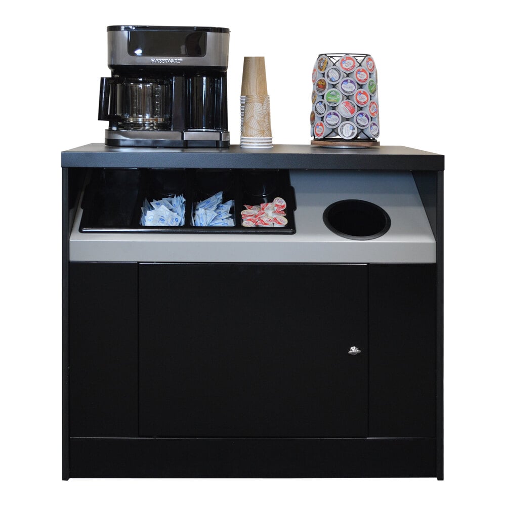 All State Manufacturing 36 1/4" x 19" x 32" Coffee Stand with Condiment ...