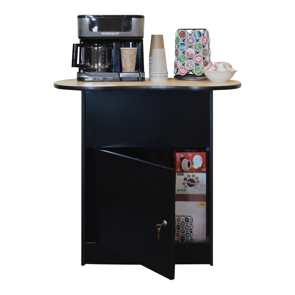 All State Manufacturing 35" x 19 1/2" x 32" Oak Formica Top Coffee ...