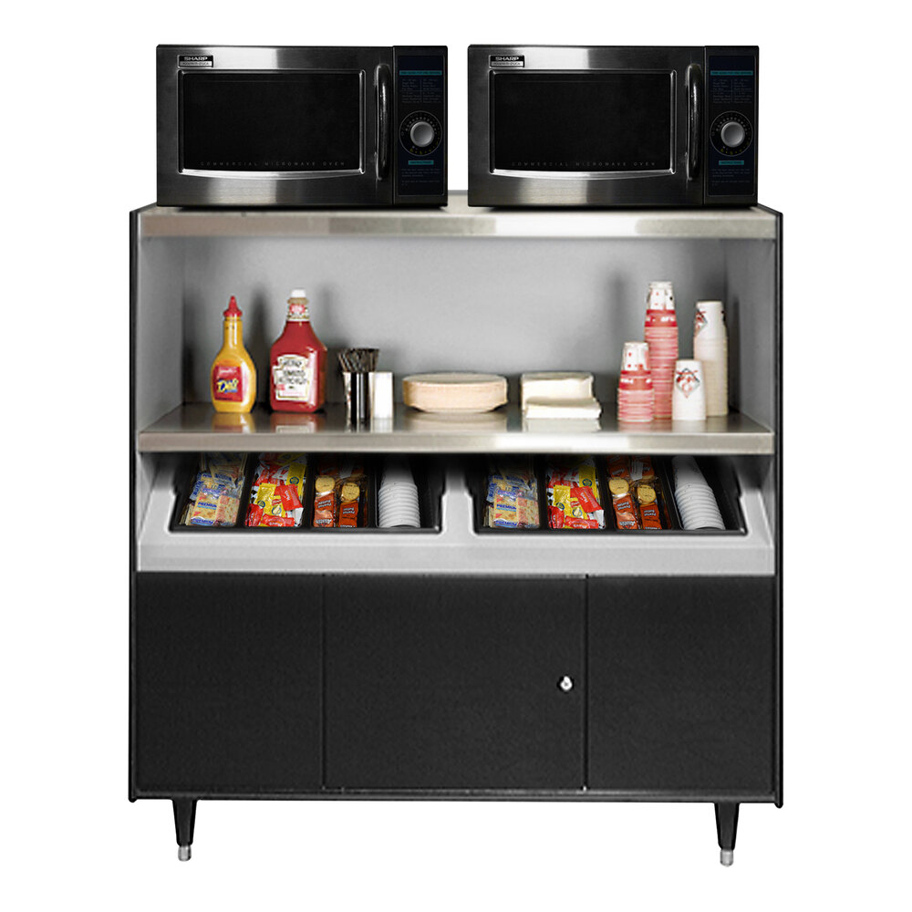 All State Manufacturing 49" x 23 1/4" x 48" Condiment Stand with Double ...