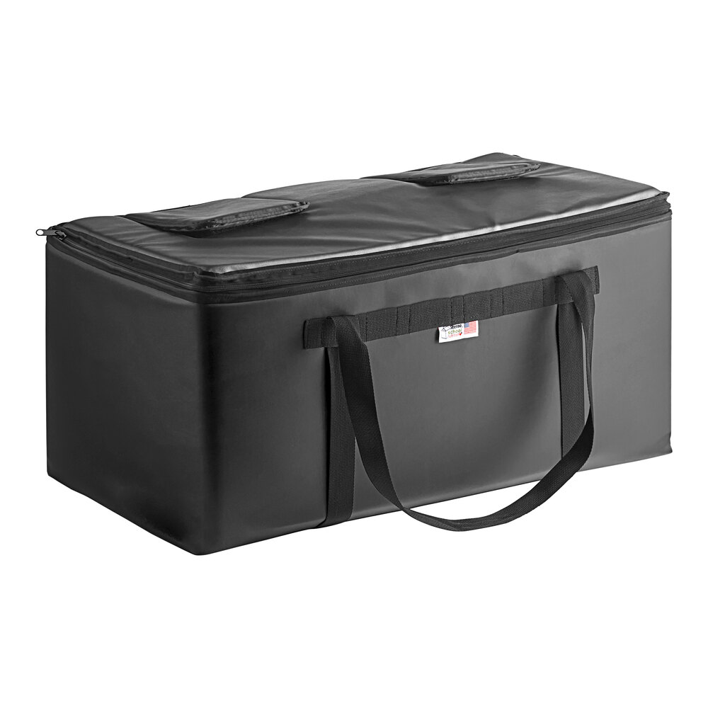 Sterno Customizable 30" x 15 1/2" x 14" Black Vinyl Insulated Premium ...