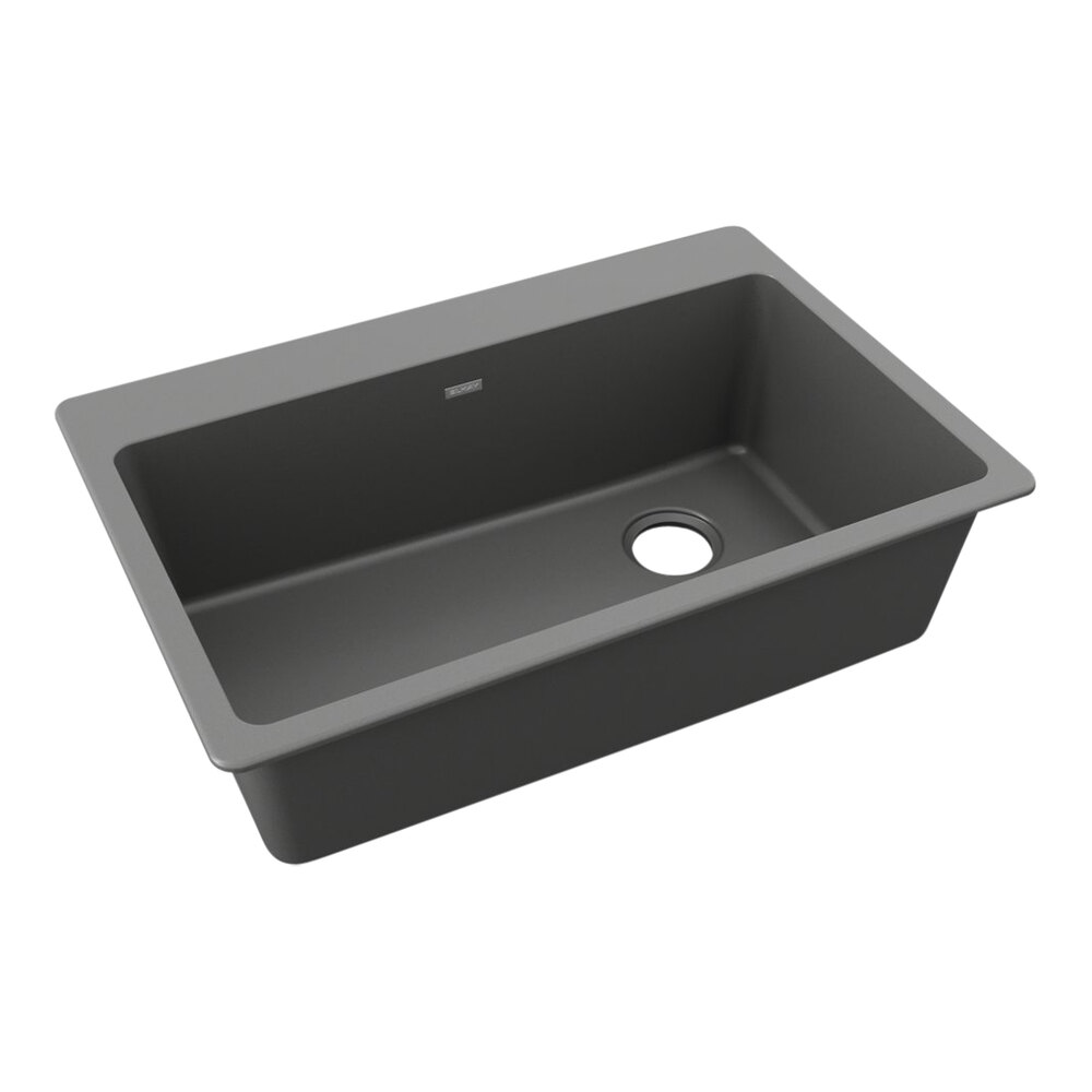 Zurn Elkay ELG13322GY0 Quartz Classic 33" x 22" Dusk Gray Quartz One ...
