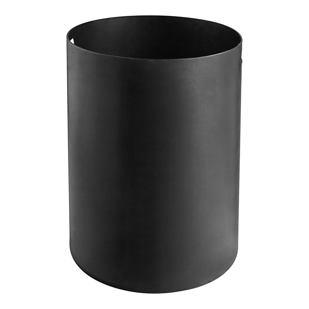 Lancaster Table & Seating Black Plastic Round Can Liner for 32 Gallon ...