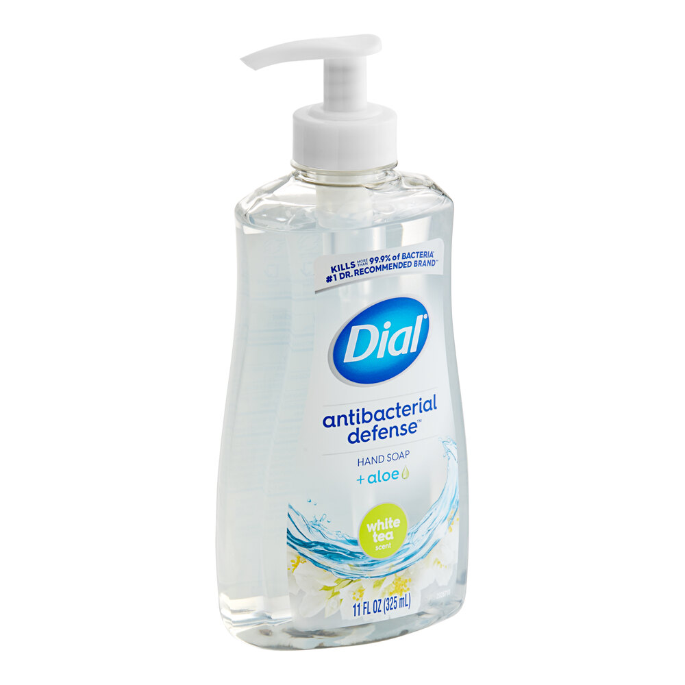Dial Antibacterial Defense™ DIA20940 11 fl. oz. White Tea Liquid Hand Soap