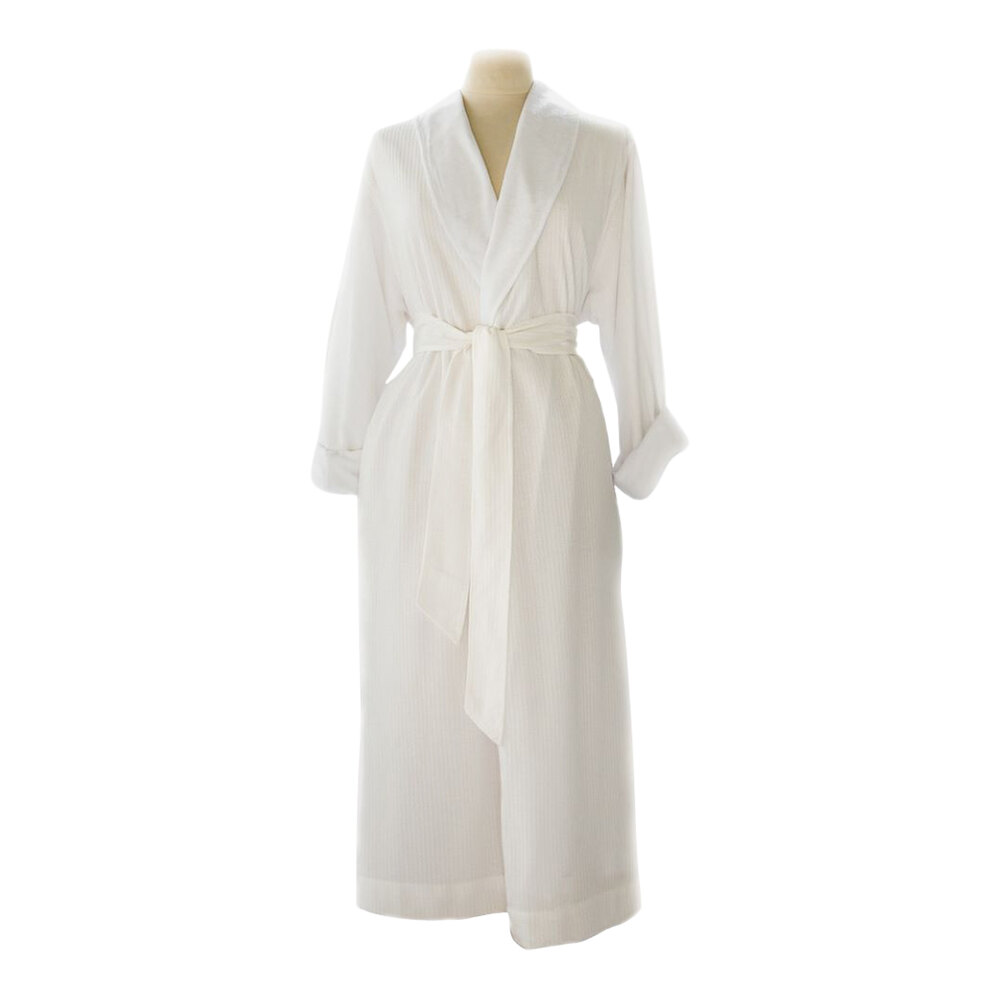 Telegraph Hill White Seersucker Double Layer Bath Robe DLR-S-WHT-M - M