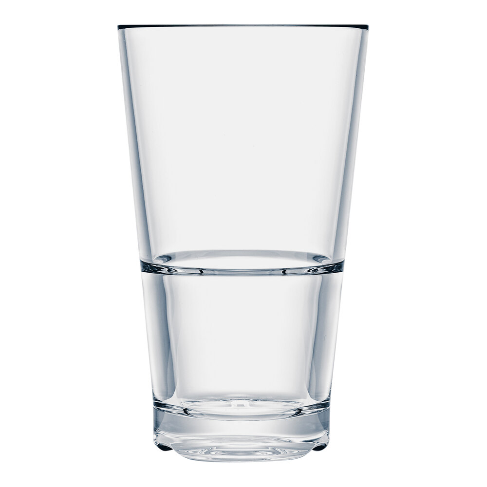 Strahl CapellaStack from Steelite International 20 oz. Plastic Stackable Cooler Glass - 12/Pack
