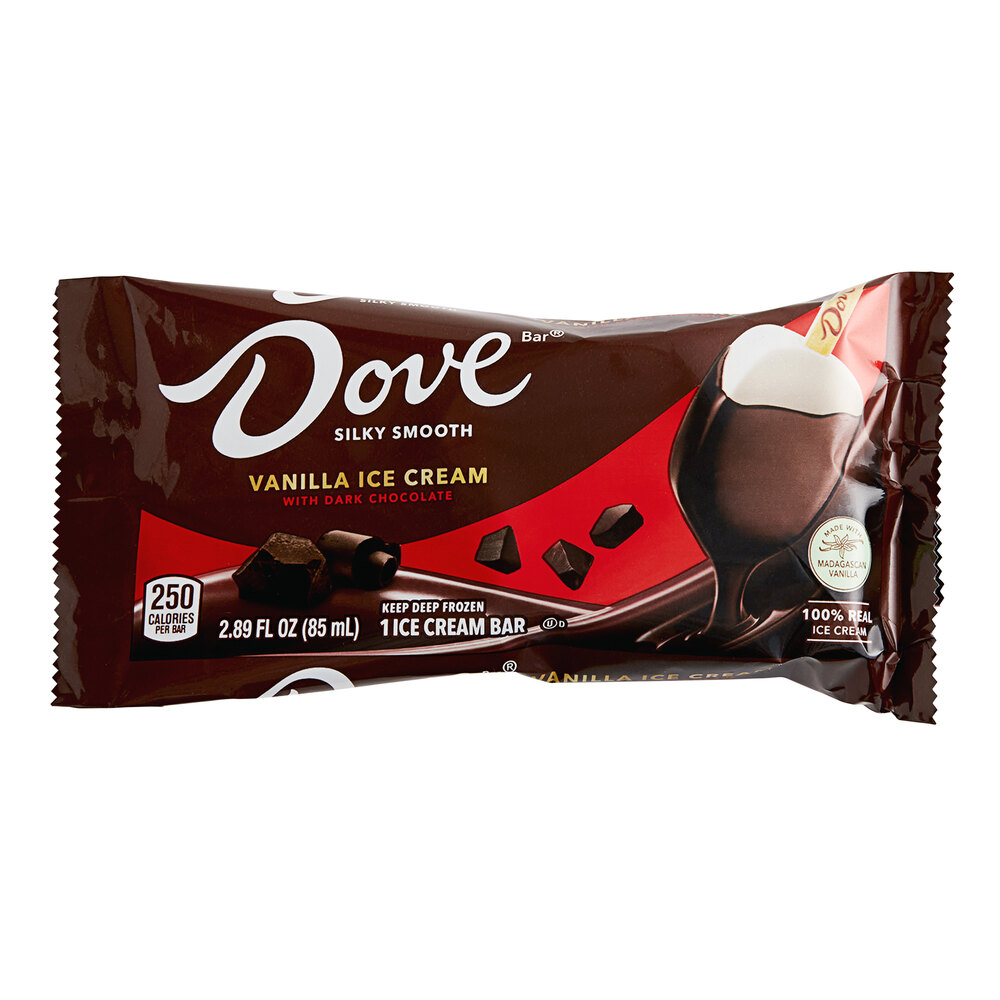 DOVE® Dark Chocolate Ice Cream Bar 2.89 oz. - 12/Case