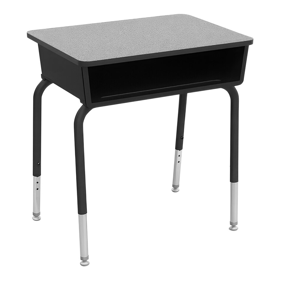 Virco 785 Series 785 24" x 18" x 23"-31" Set of 4 Char Black Adjustable ...