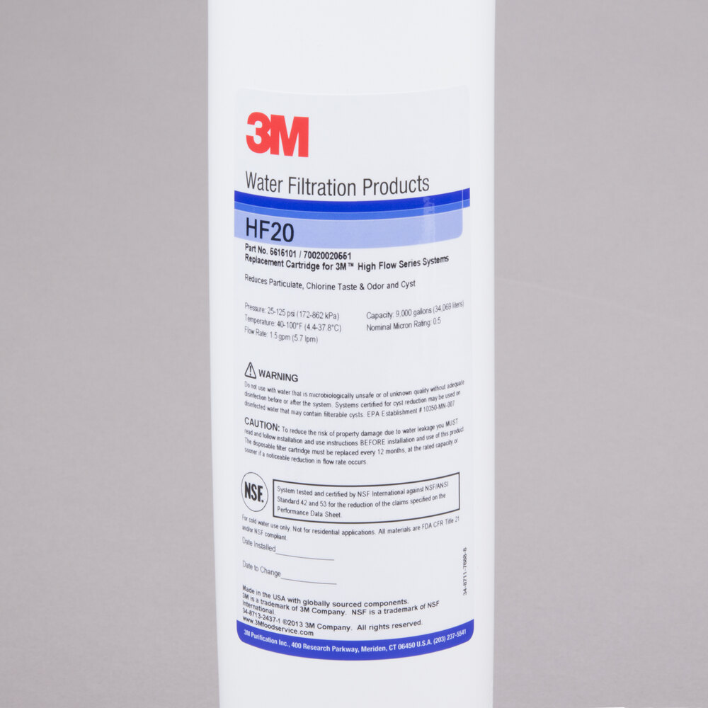 3M Water Filtration Products HF20 Sediment, Cyst, Chlorine Taste and ...