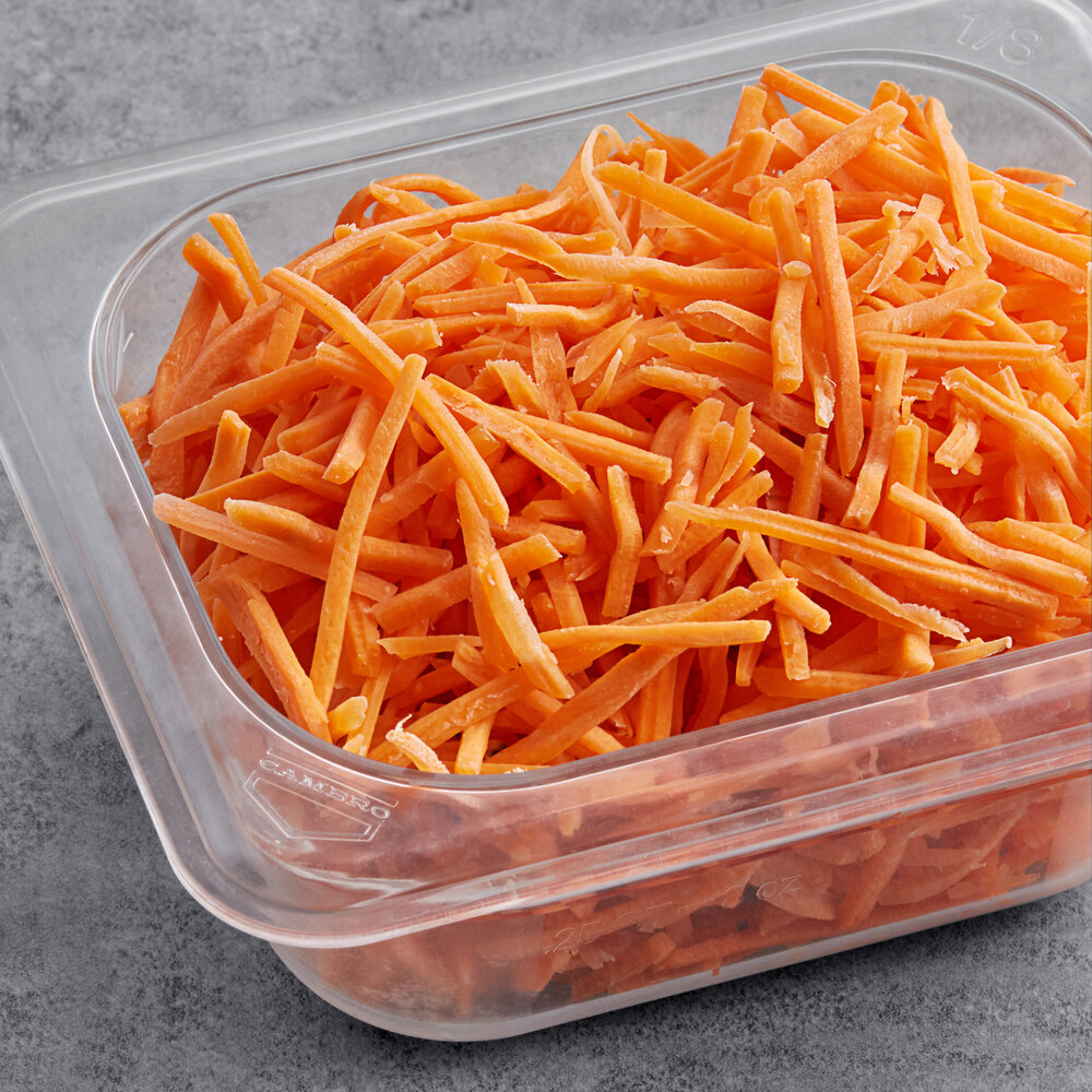 Fresh 1/16" Shredded Carrots 5 lb. - 4/Case