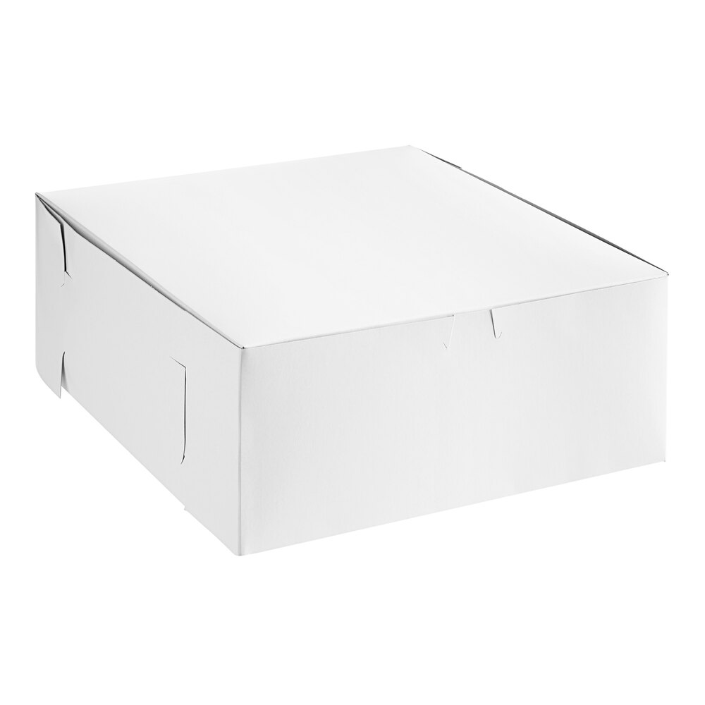 Baker's Lane 14" x 14" x 6" White Cake / Bakery Box - 50/Case