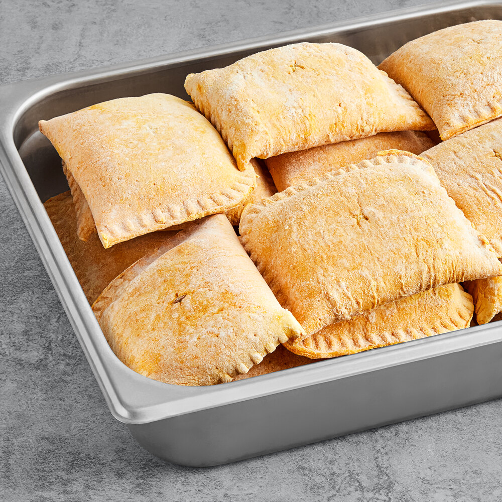 Caribbean Food Delights Unbaked Mild Beef Patty 5 oz. - 50/Case