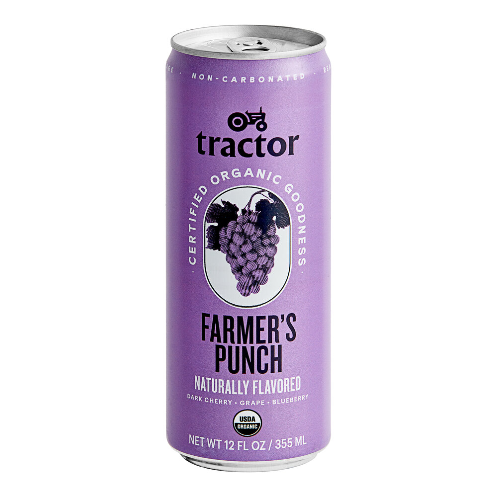 Tractor Beverage Co. Organic Farmer's Punch Beverage 12 fl. oz. Can ...