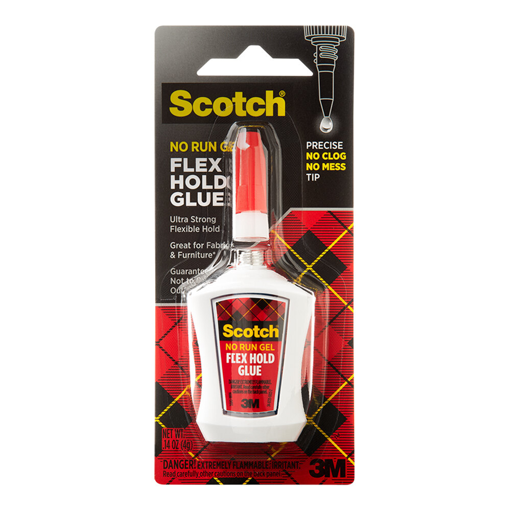 3M Scotch™ 0.14 oz. No Run Gel Flex Hold Glue with Precision Applicator ...