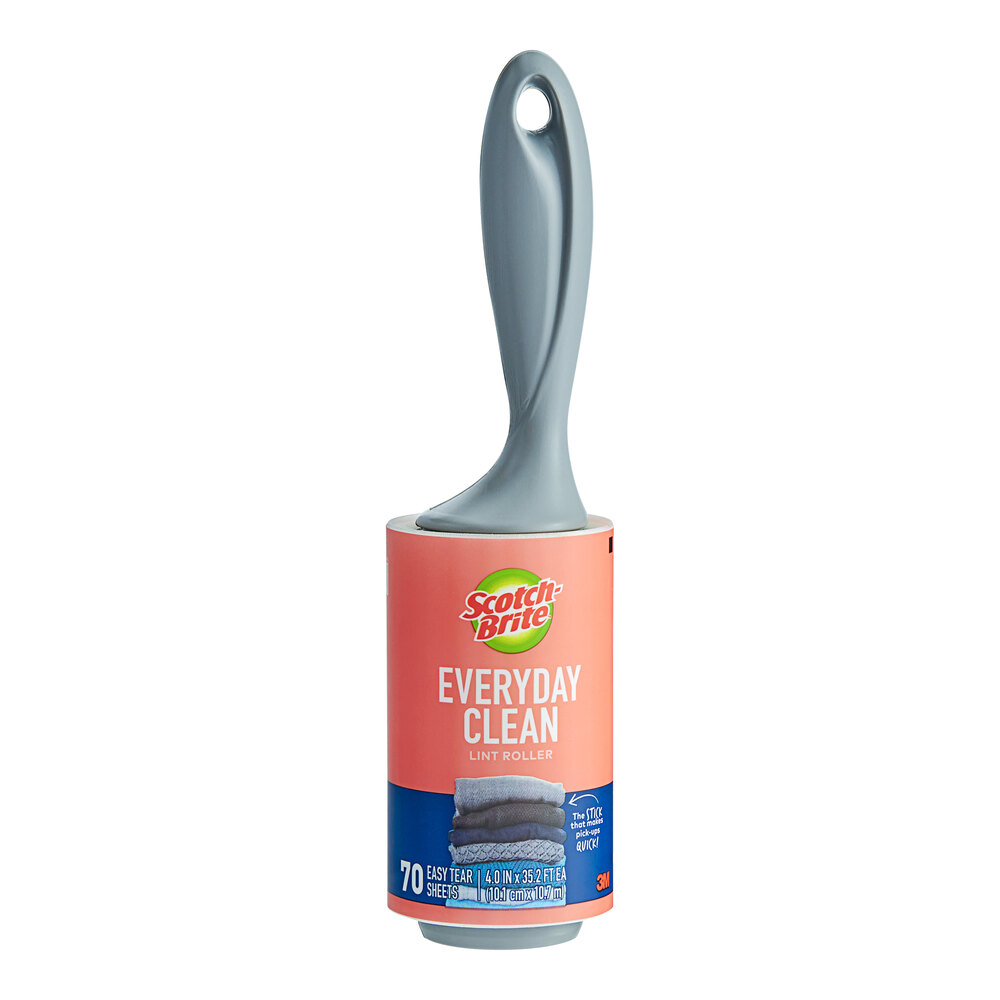 3M Scotch-Brite™ Everyday Clean 2" x 9" Lint Roller - 70 Sheets - 2/Pack