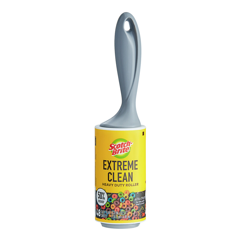 3M Scotch-Brite™ Extreme Clean 9 1/8" Lint Roller - 48 Sheets