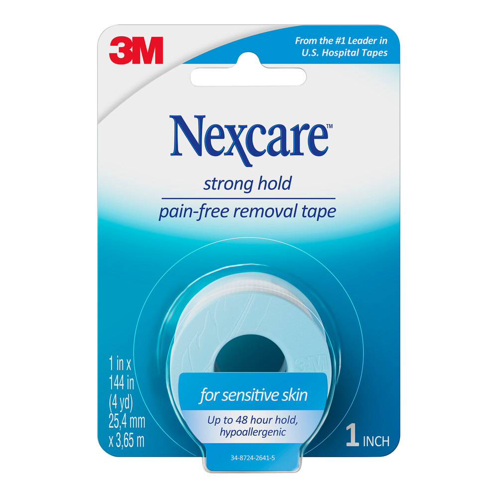 3M Nexcare™ 1" x 4 Yards Strong Hold Pain-Free Removal First Aid Tape