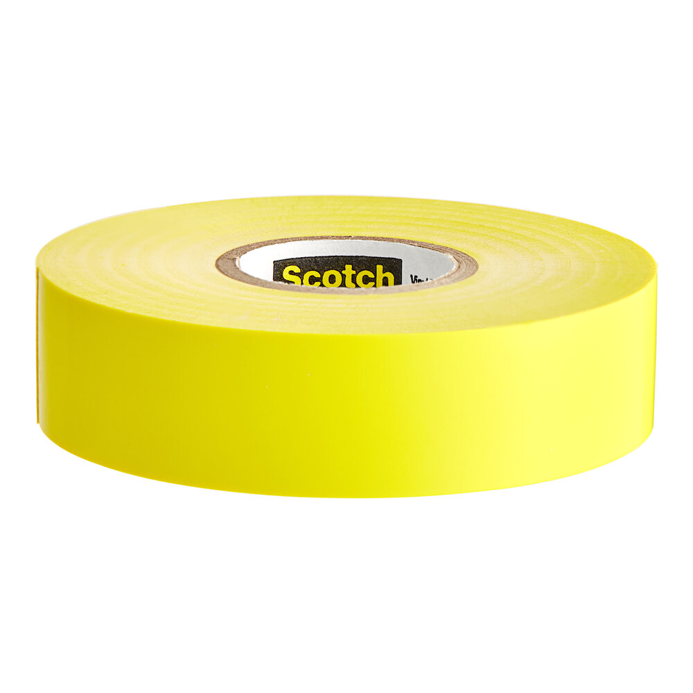 3M Scotch™ 35 70006982436 0.75" x 66' Yellow Vinyl Electrical Tape