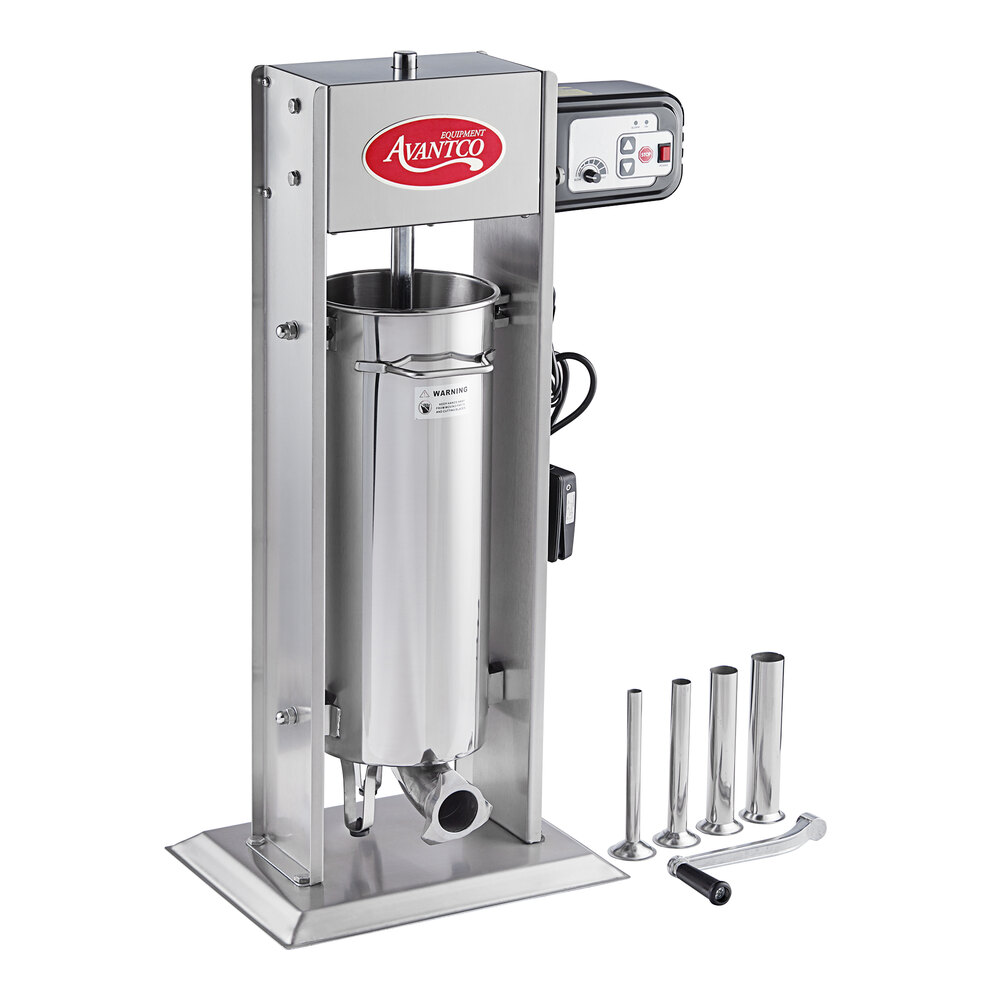 Avantco 30 lb. Stainless Steel Vertical Hybrid Electric / Manual ...