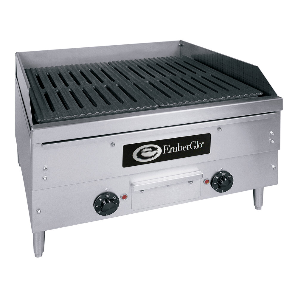 EmberGlo 5700200 E2424 24" Electric Countertop Charbroiler - 240V, 1 ...