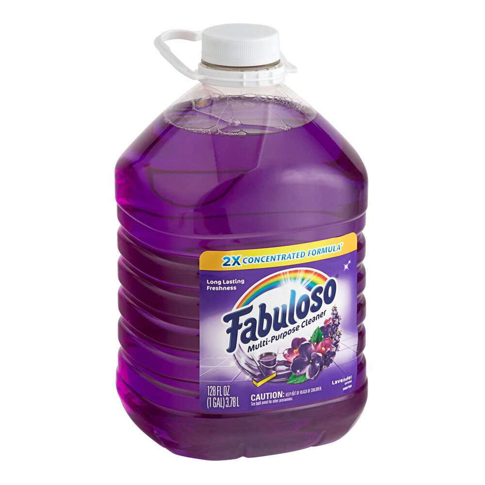 Fabuloso CPC53058 1 Gallon Concentrated Formula Lavender Scent Multi ...