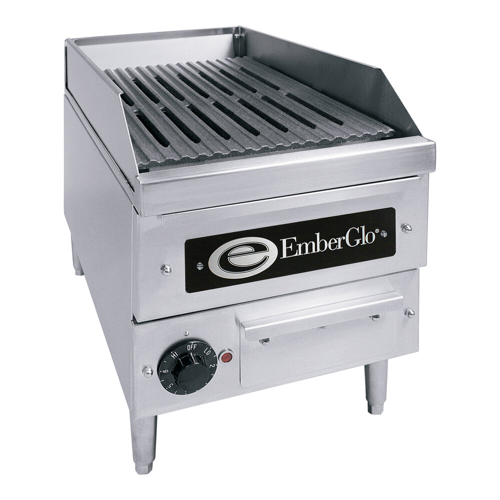 EmberGlo 5700100 E2412 12" Electric Countertop Charbroiler - 240V, 1 ...