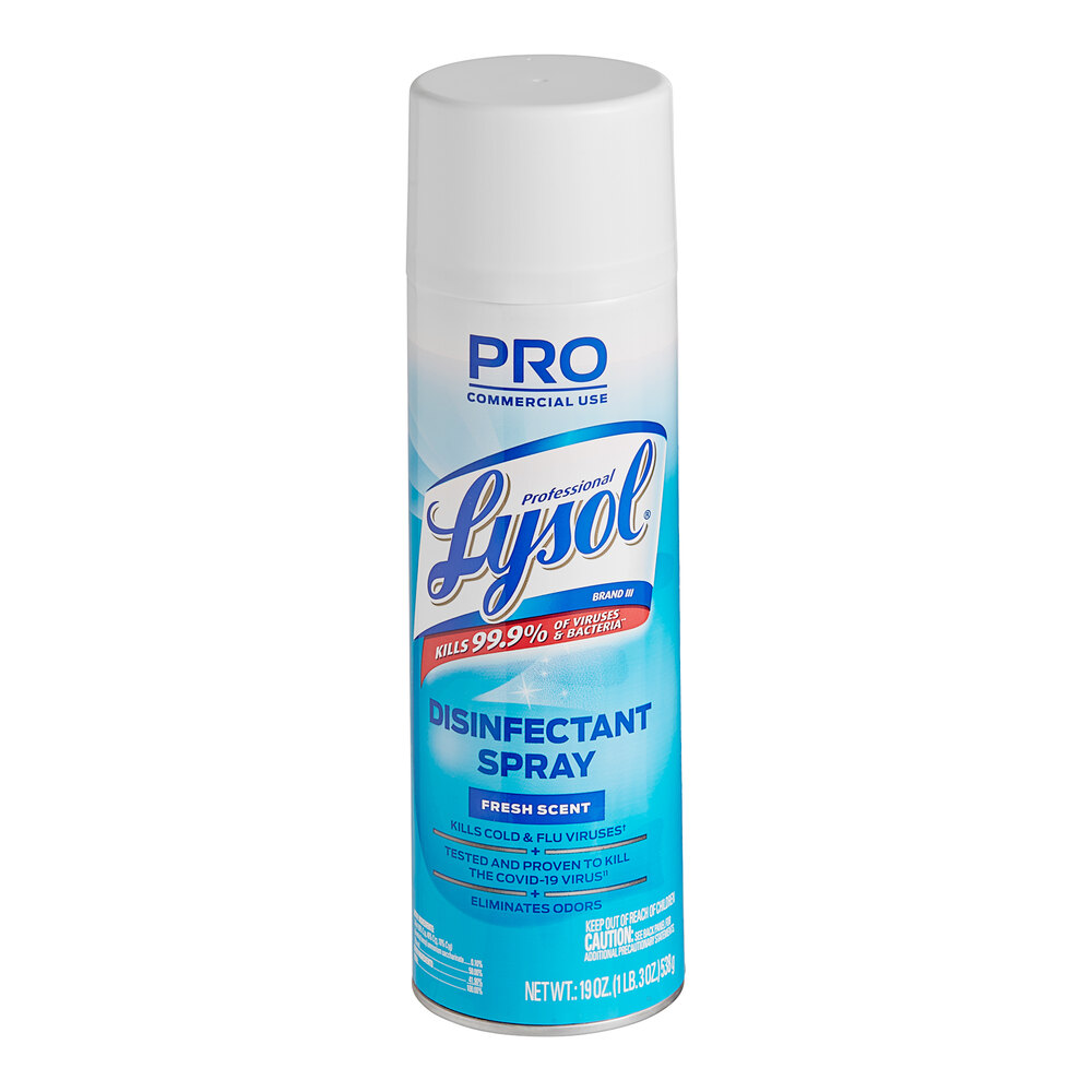 Lysol RAC04675CT 19 oz. Fresh Scent Disinfectant Spray - 12/Case
