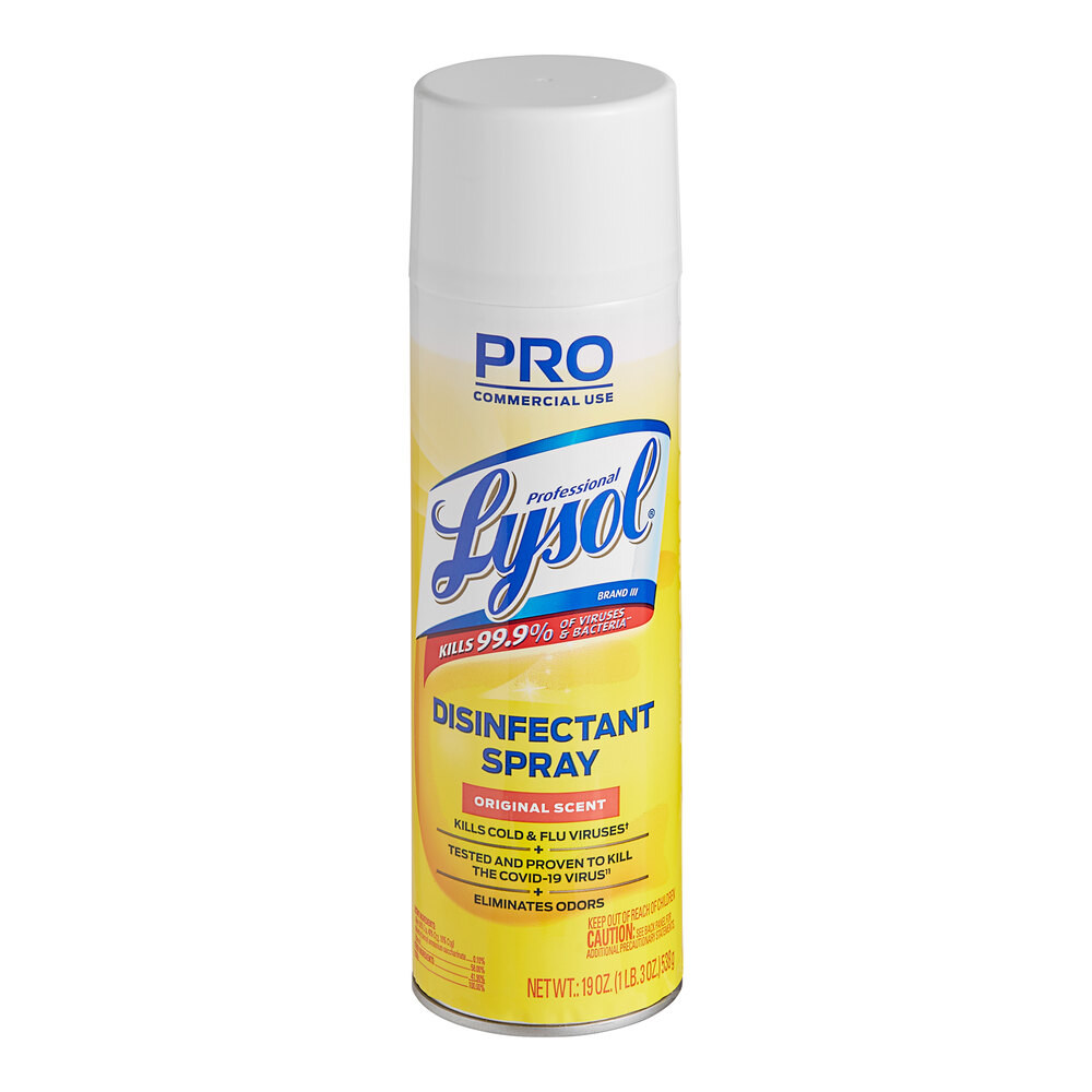 Lysol RAC04650CT 19 oz. Original Scent Disinfectant Spray - 12/Case