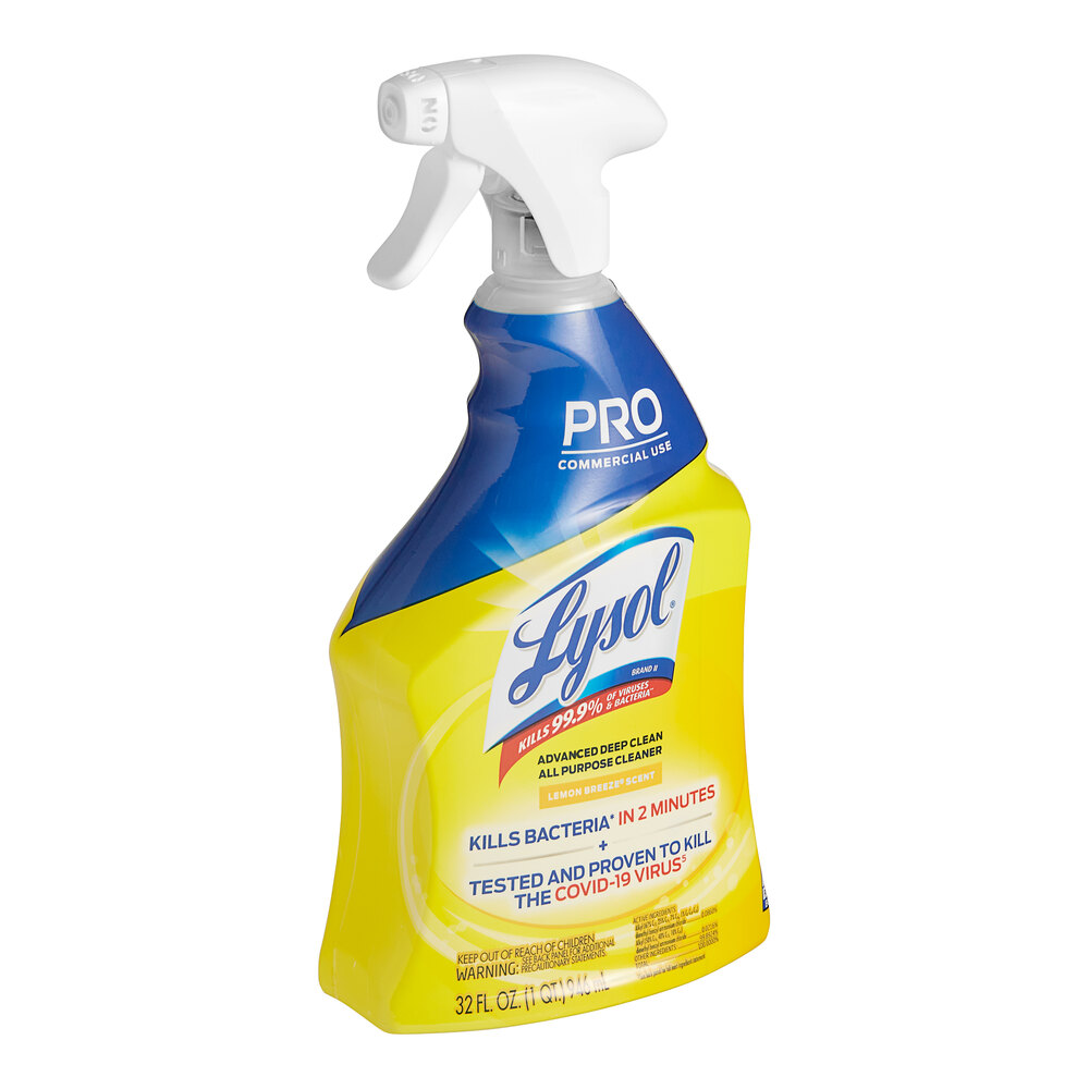 Lysol RAC00351 32 oz. Lemon Breeze All-Purpose Cleaner - 12/Case