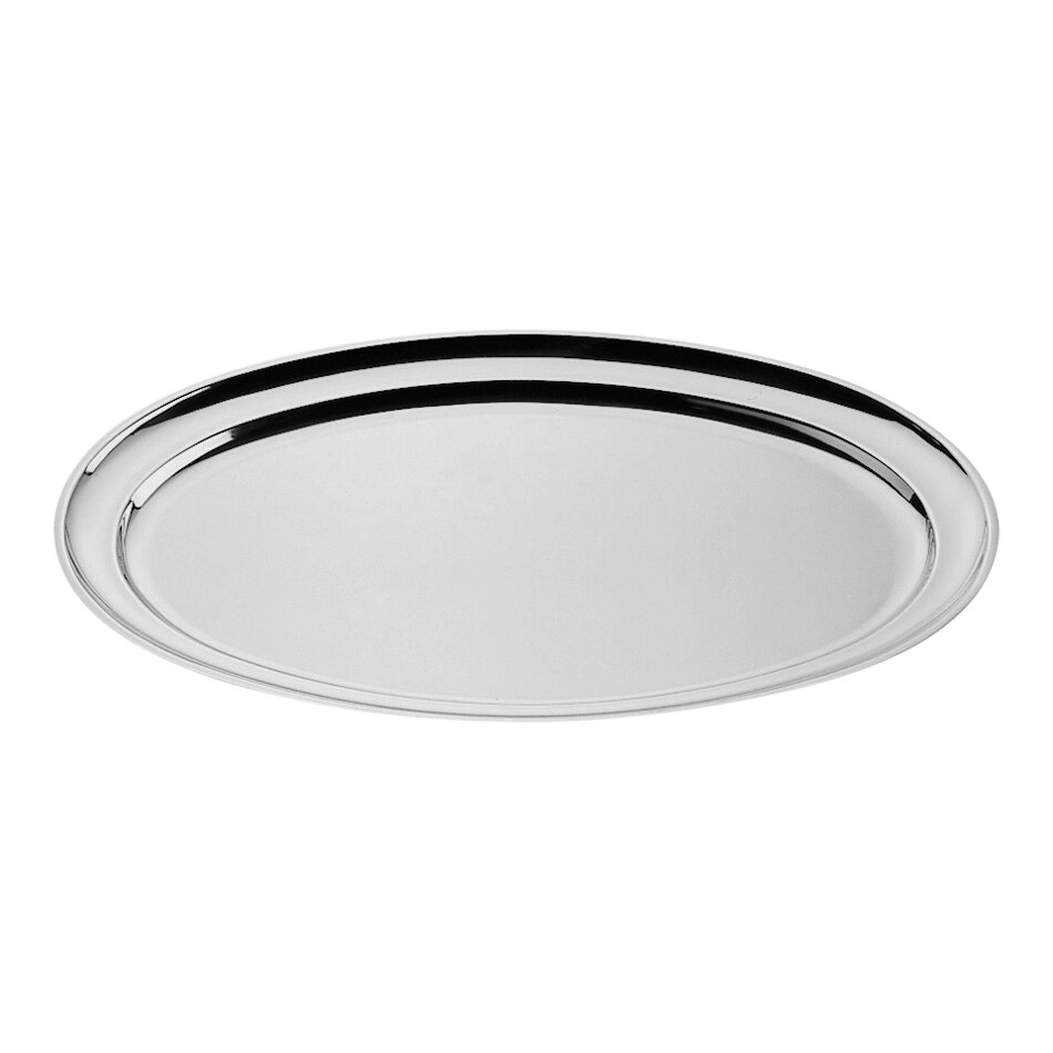 Abert 15 3/4" x 10 5/8" Oval Stainless Steel Serving Platter by Arc ...