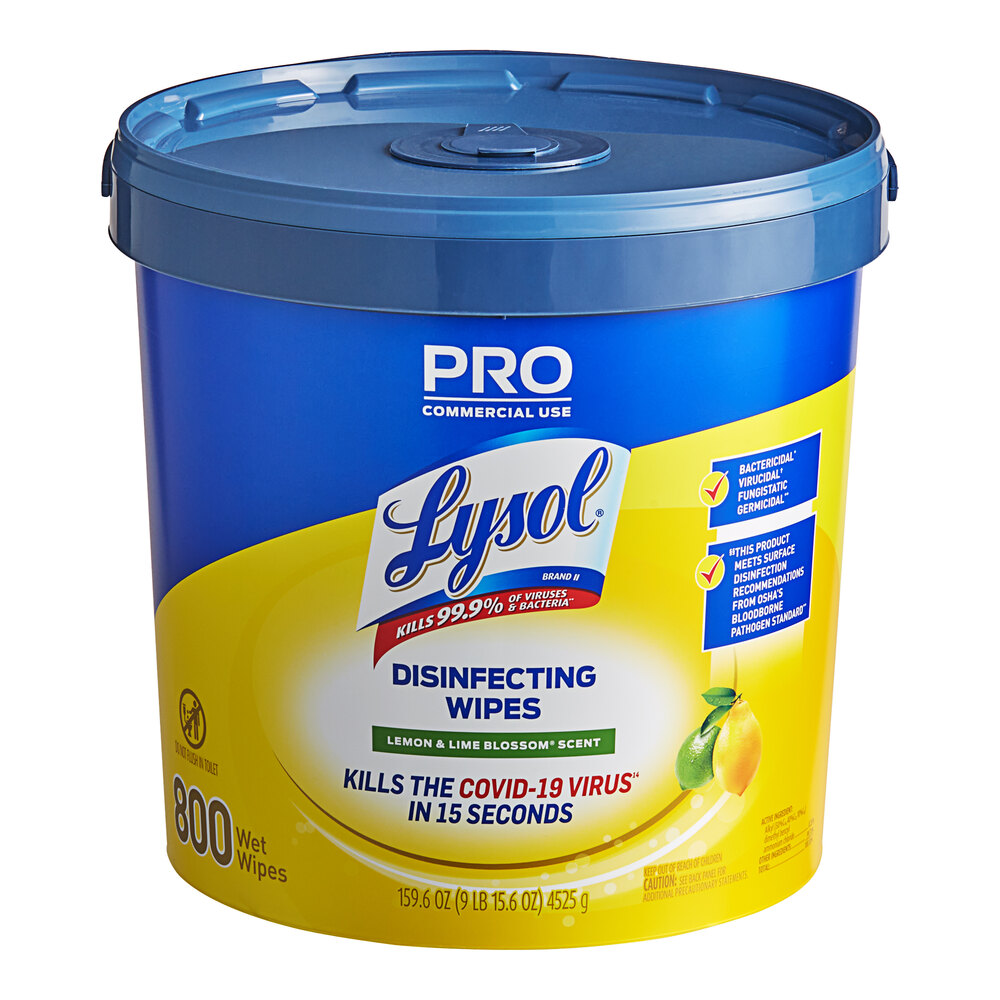 Lysol 800-Count Lemon and Lime Blossom Scent Disinfecting Wipes