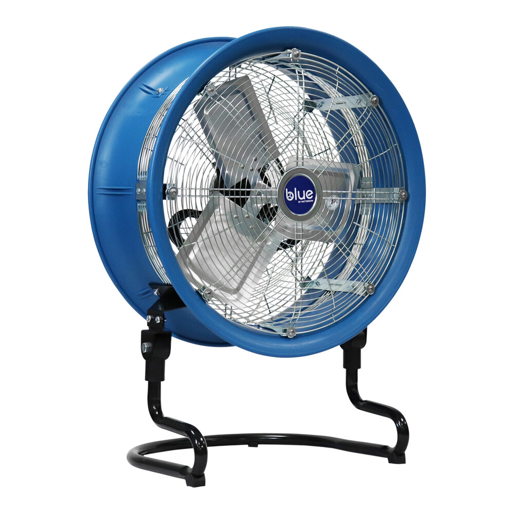 Patterson Blue 18" 3-Speed 3-Position Tilt Portable High-Velocity Floor ...