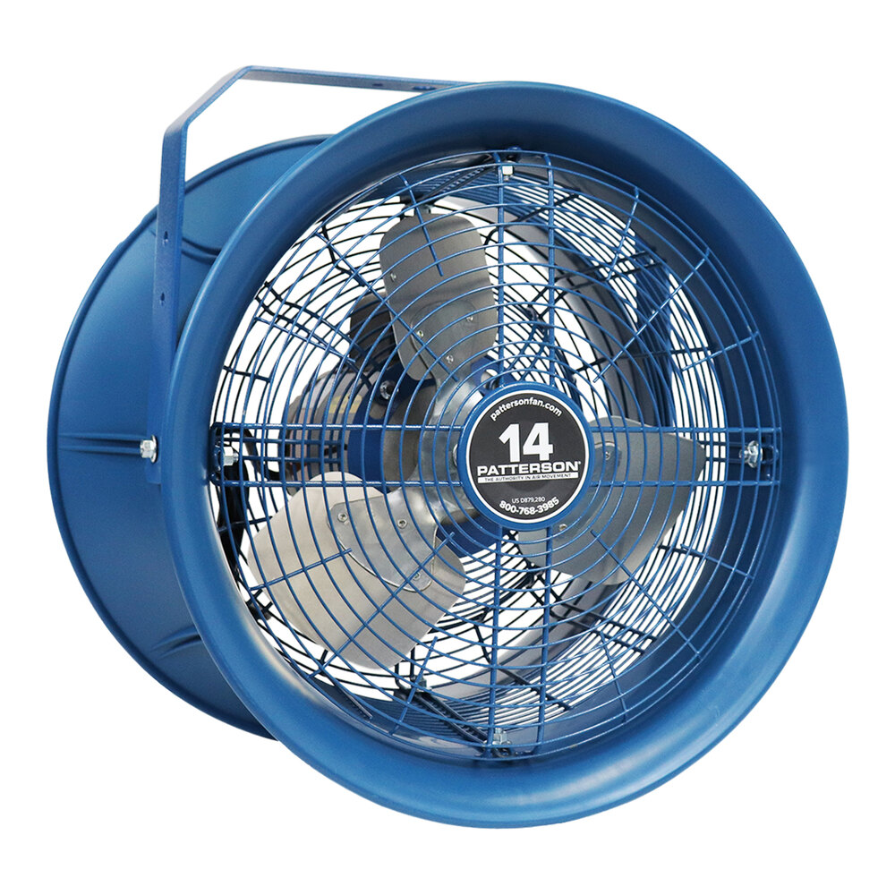 Patterson 14" High-Velocity Industrial Fan with Yoke Mount H14B - 208/ ...