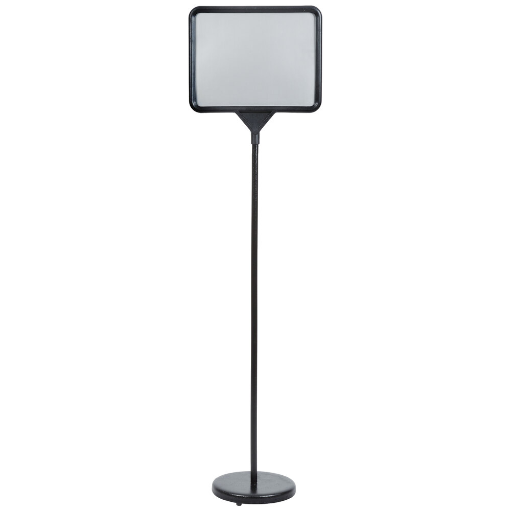 Aarco PFS1114 Black 54" Changeable Poster Sign with 12 Messages