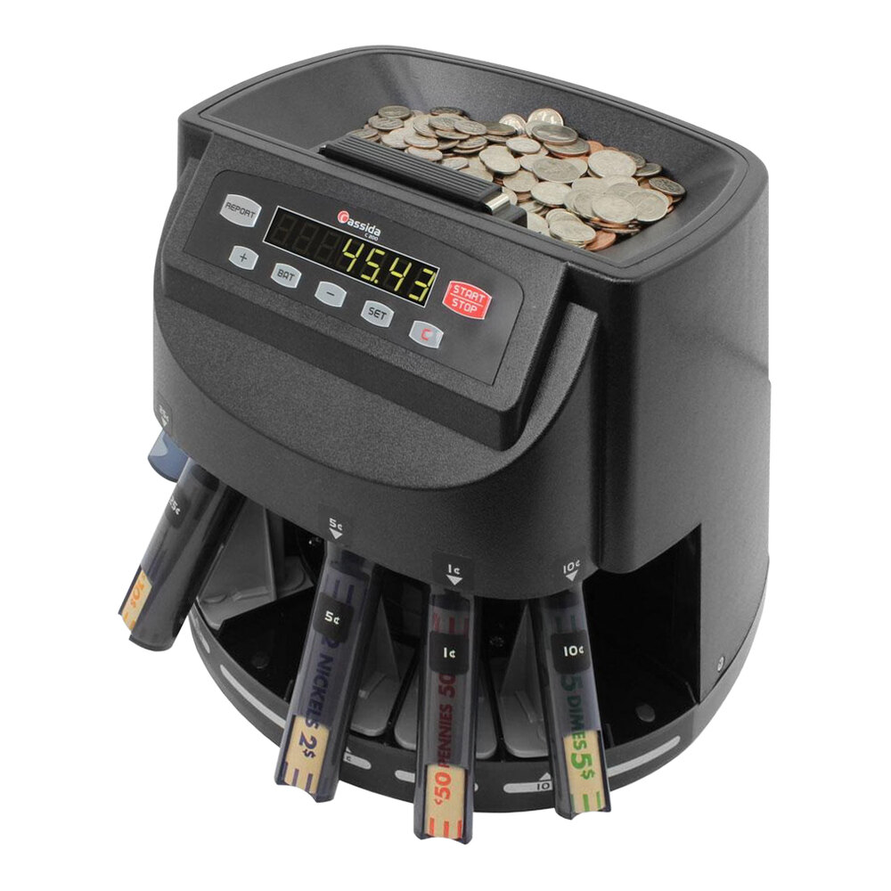 Cassida C-C200 Coin Counter / Wrapper with LED Digital Display