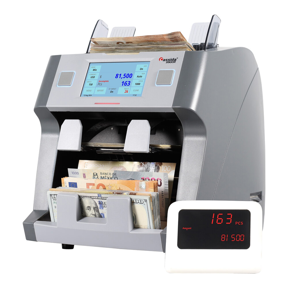 Cassida B-9900R Adjustable 1,000 Bill Per Minute 2-Pocket Mixed ...