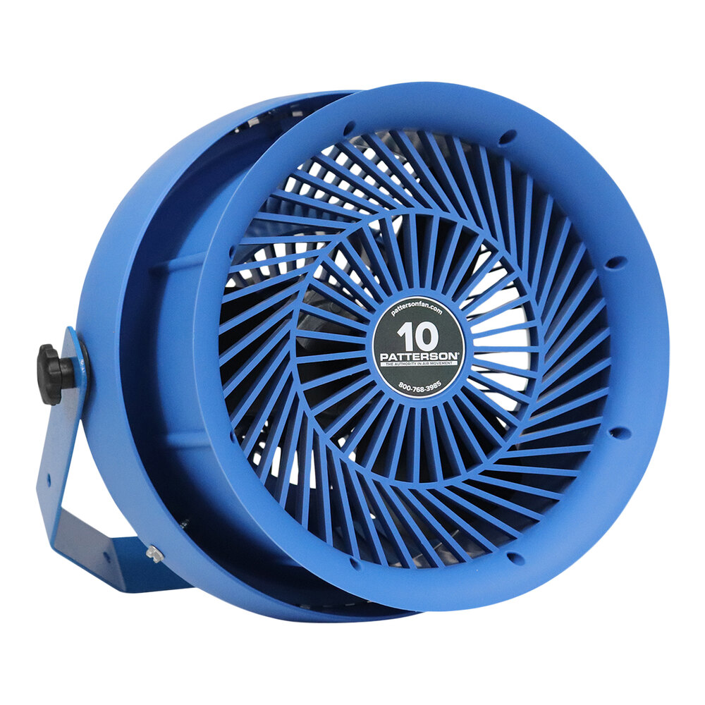 Patterson 10" High-Velocity Industrial Fan with Yoke Mount F10A - 115V ...