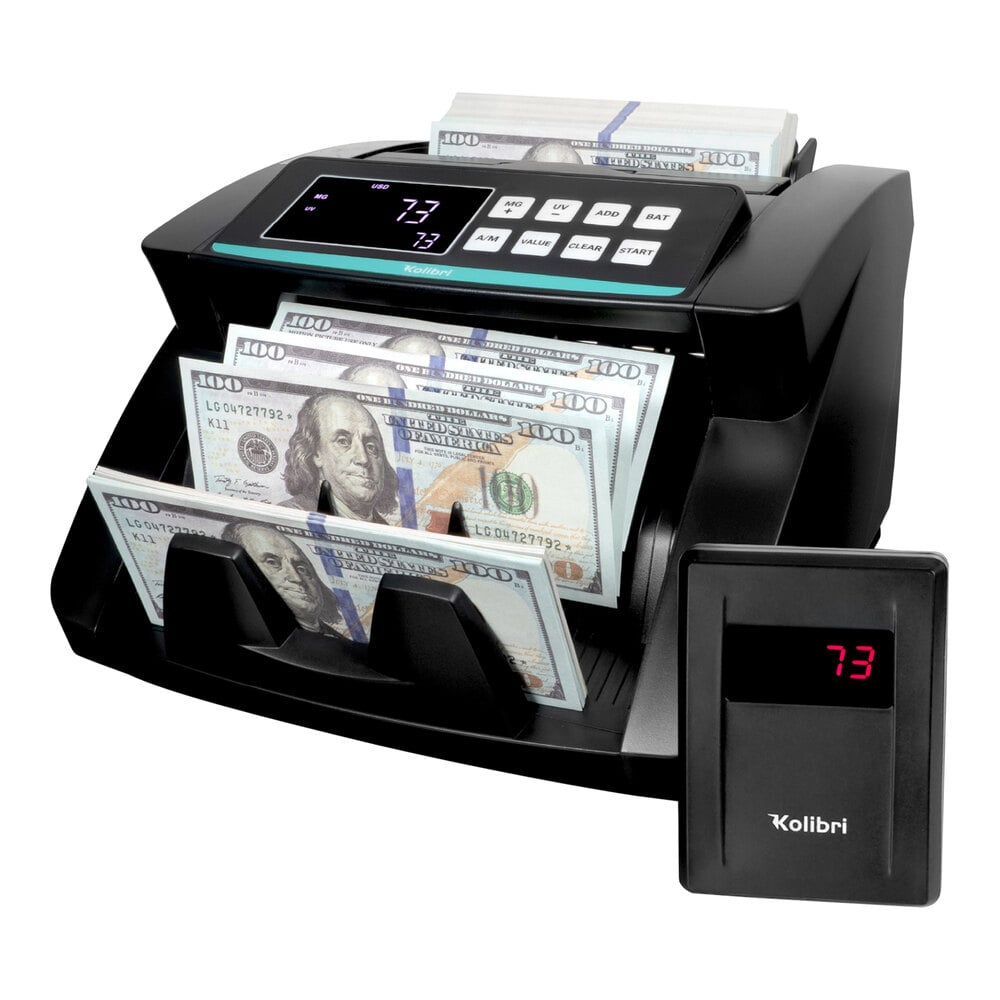 Kolibri B-Kolibri 1,500 Bill Per Minute 1-Pocket Bill Counter with ...