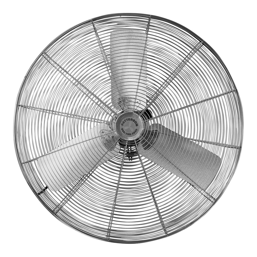 Patterson 30" Stainless Steel Heavy-Duty Cage Fan FPC30A-SS-TEAO - 1/2 hp