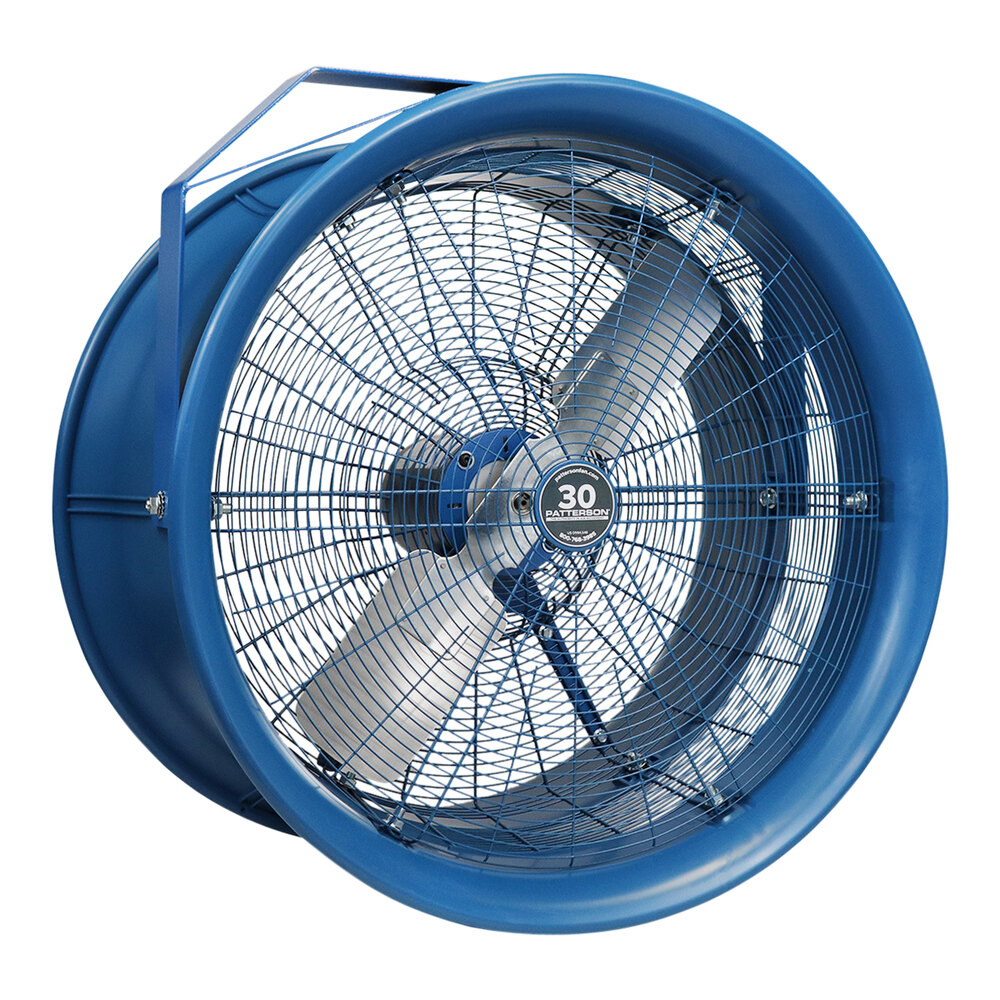 Patterson 30" High-Velocity Industrial Fan with Yoke Mount H30B - 208/ ...