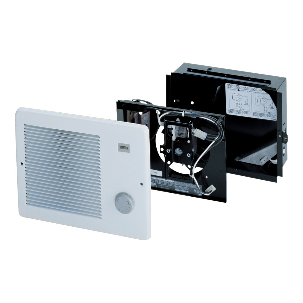 Broan White Electric Fan-Forced Wall Heater 174 - 1,500W, 120 VAC